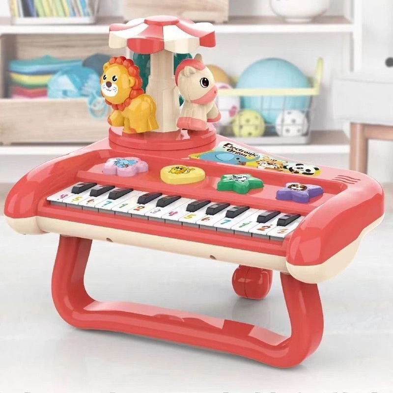 Jual Mainan Anak Piano Keyboard Musik Baby Musical Rotary Instrument ...