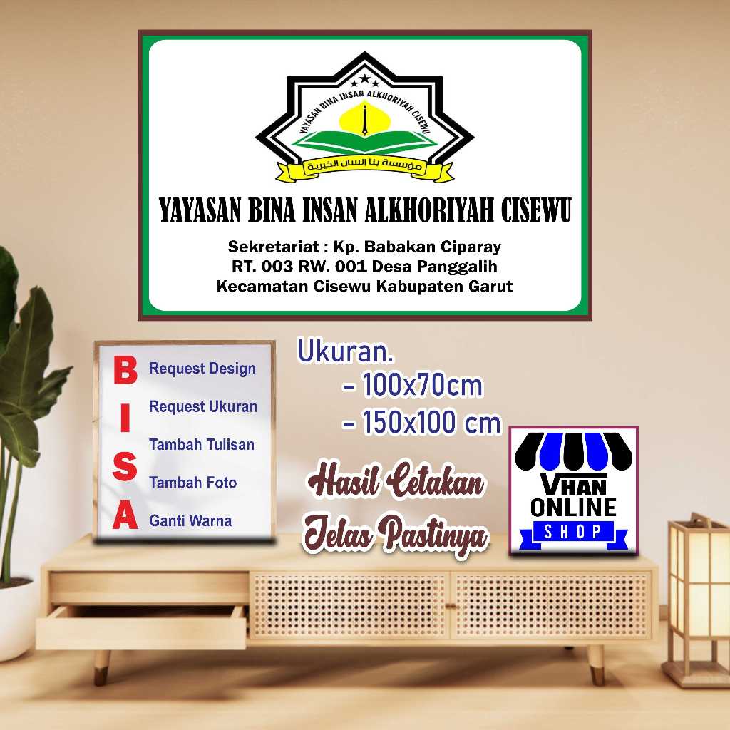 Jual Spanduk Banner Untuk Plang Di Sekolah Atau Tempat Lainnya | Shopee ...