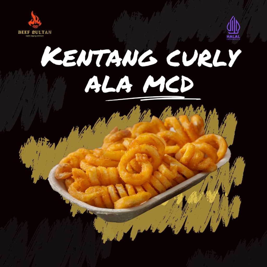 Jual (Bisa Instan) Kentang Curly ala McD Frozen 500gr | Kentang Spiral ...