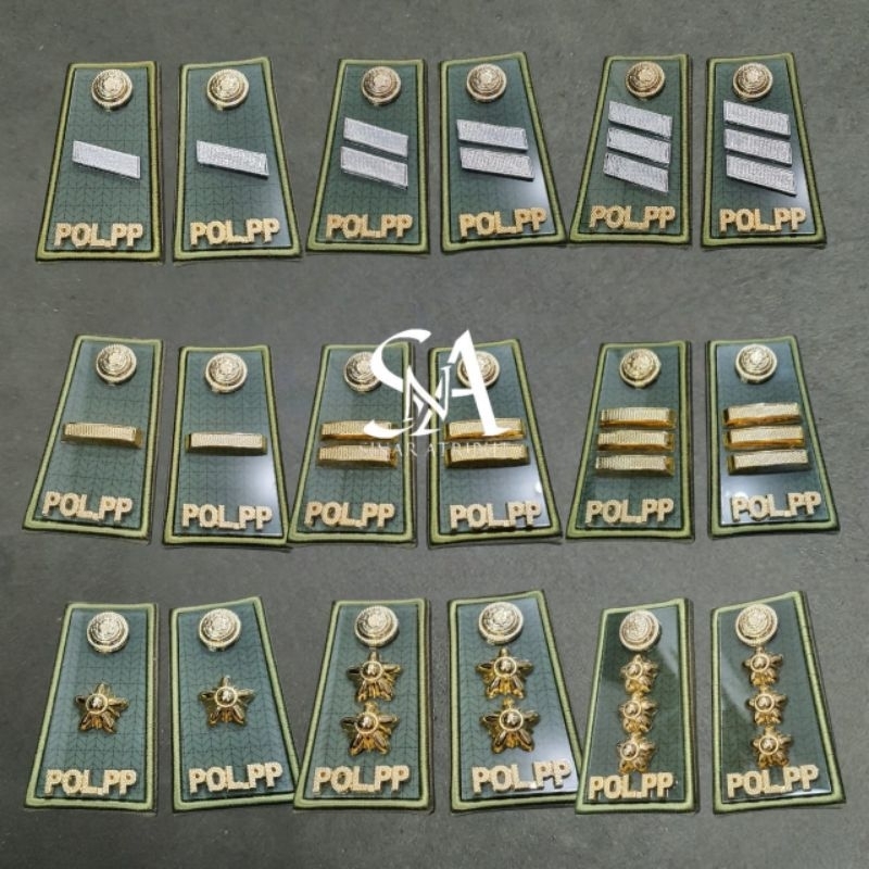 Jual TANDA PANGKAT PDH SATPOL PP GOLONGAN LENGKAP 2A 2B 2C 2D 3A 3B 3C ...