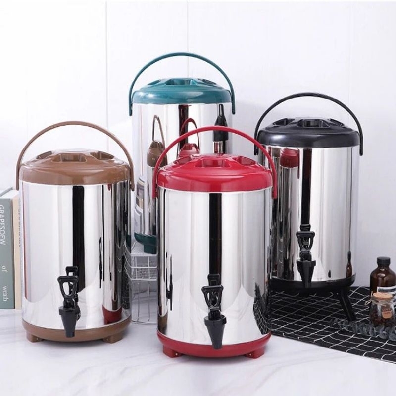 Jual COD Water Jug Milk Tea Stainless Steel BMW Kitchenware Dispenser ...