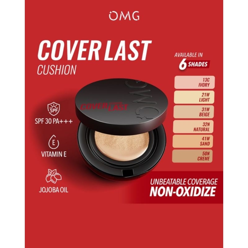 Jual OMG Oh My Glow Coverlast Cushion 15 gr - Cushion | Shopee Indonesia