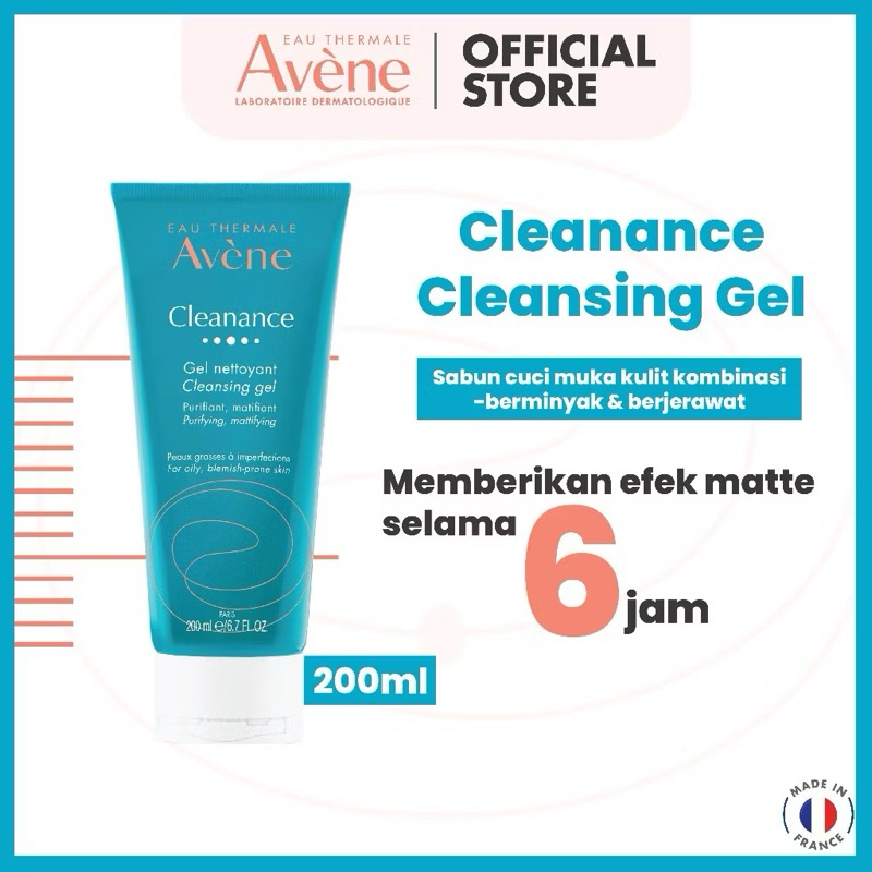 Jual Avene Cleanance Cleansing Gel 200ml | Shopee Indonesia