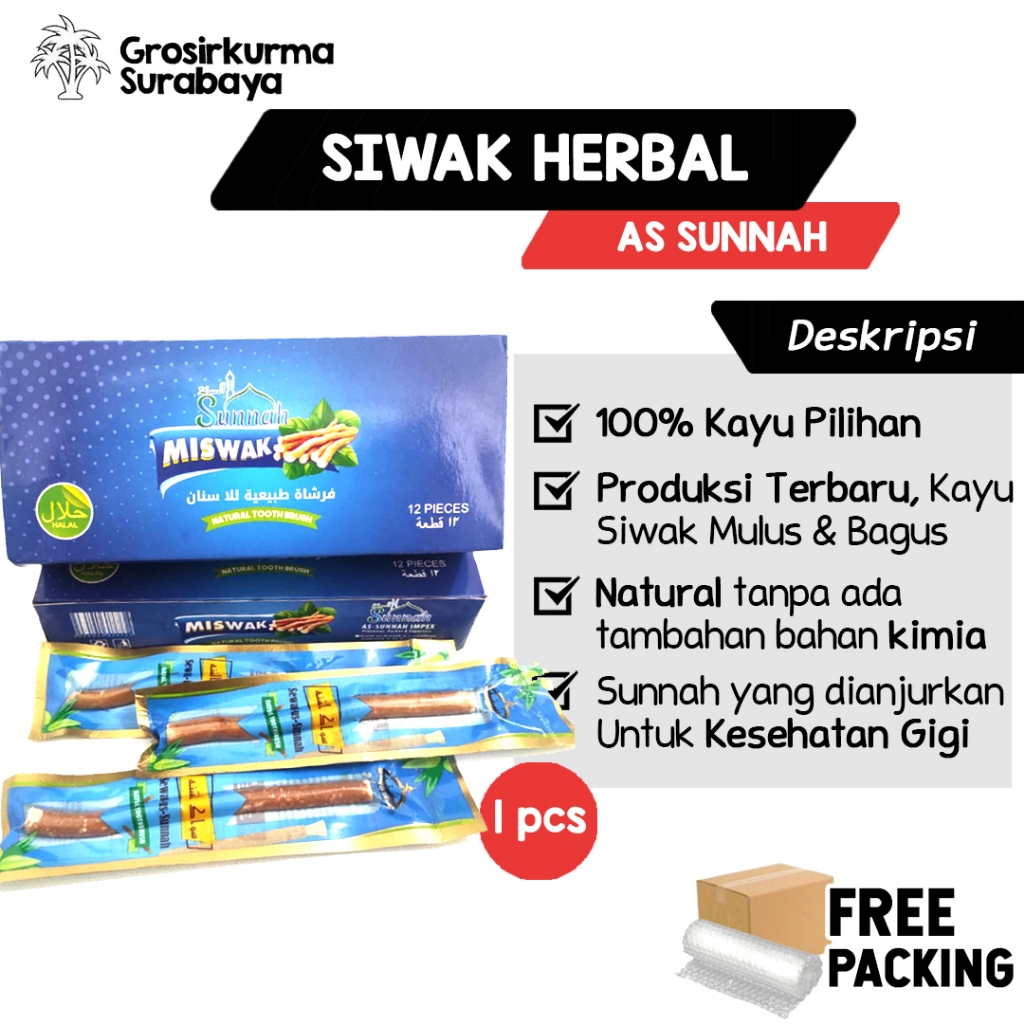 Jual SIWAK AS SUNNAH Natural Halal & Premium Untuk Sikat Gigi Sehat ...