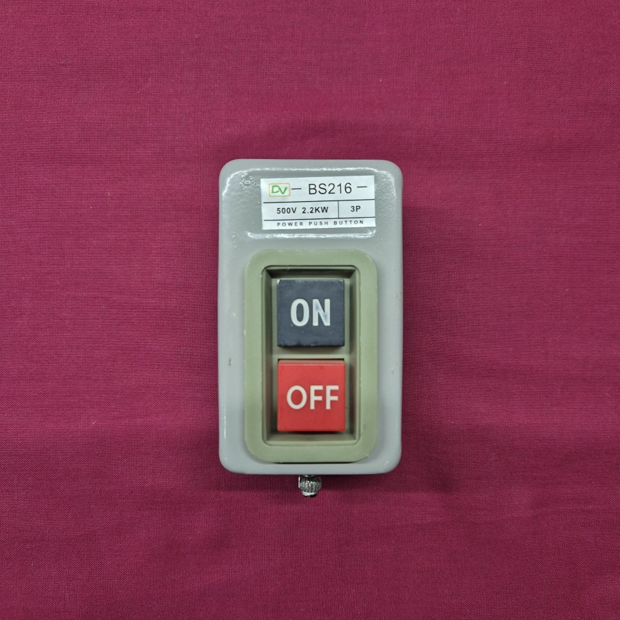 Jual BS216B Saklar Power Push button Switch On Off Besi 15A 500V 2,2KW 3P Phase DV | Shopee ...