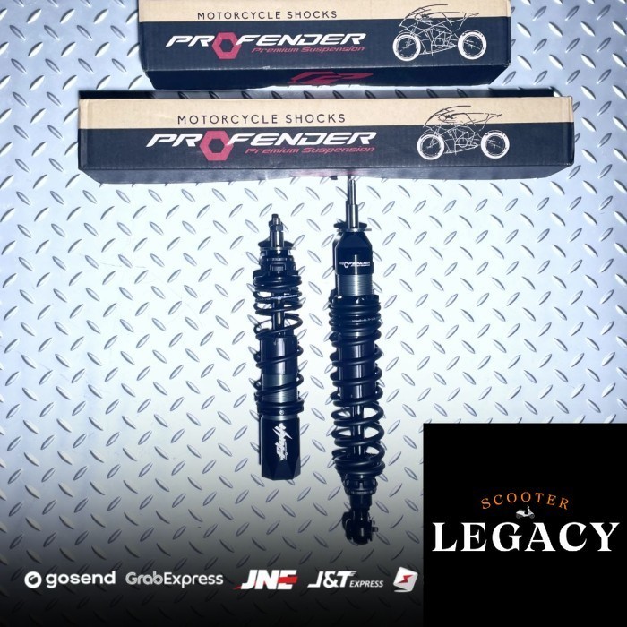 Jual Shockbraker PROFENDER Flash Series Black Front & Rear Vespa Sprint ...