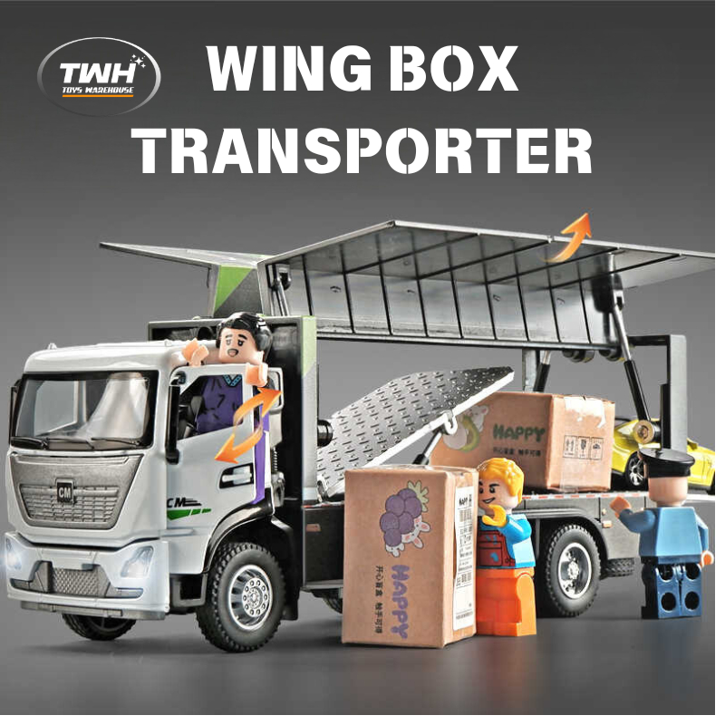 Jual TWH DIECAST TRUK TRANSPORTER WING BOX WINGS TRUCK ANGKUT BARANG ...
