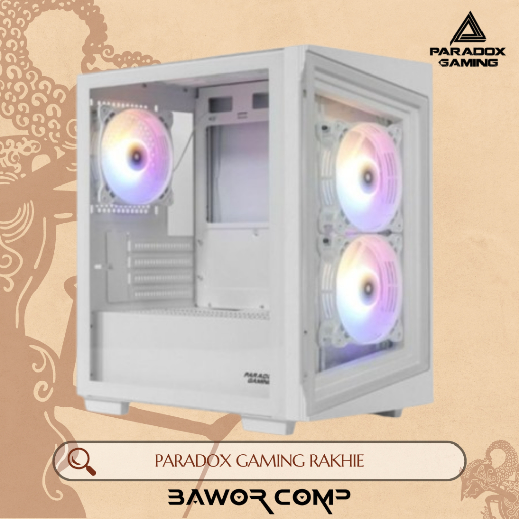 Jual PARADOX GAMING RAKHIE Free 3 Fan RGB | Casing PC M-ATX | CPU PC ...