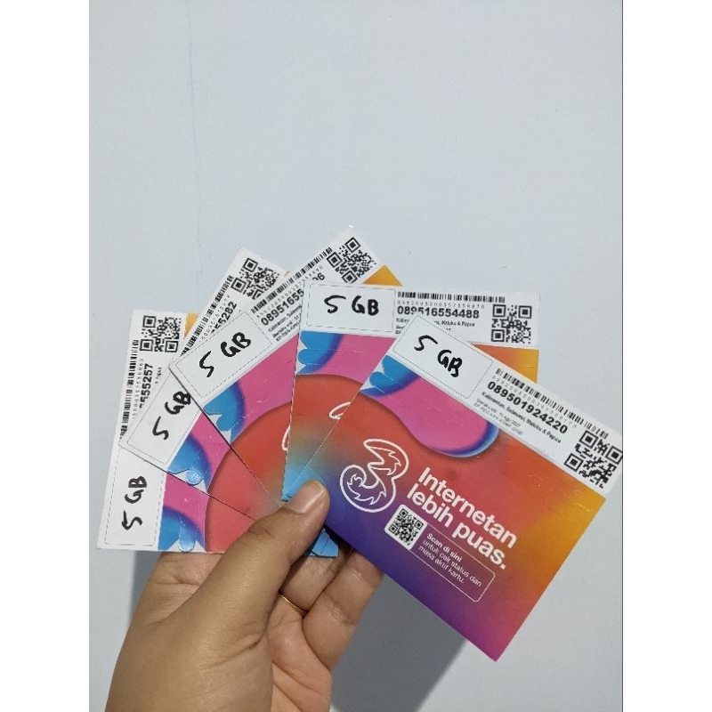 Jual Kartu Perdana Tri / 3 / Three (Kuota 6,5GB) Kalimantan PROMO ...