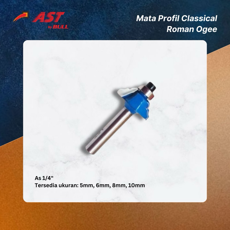 Jual AST Mata profil classical roman ogee bit ukuran 5mm, 6mm, 8mm ...