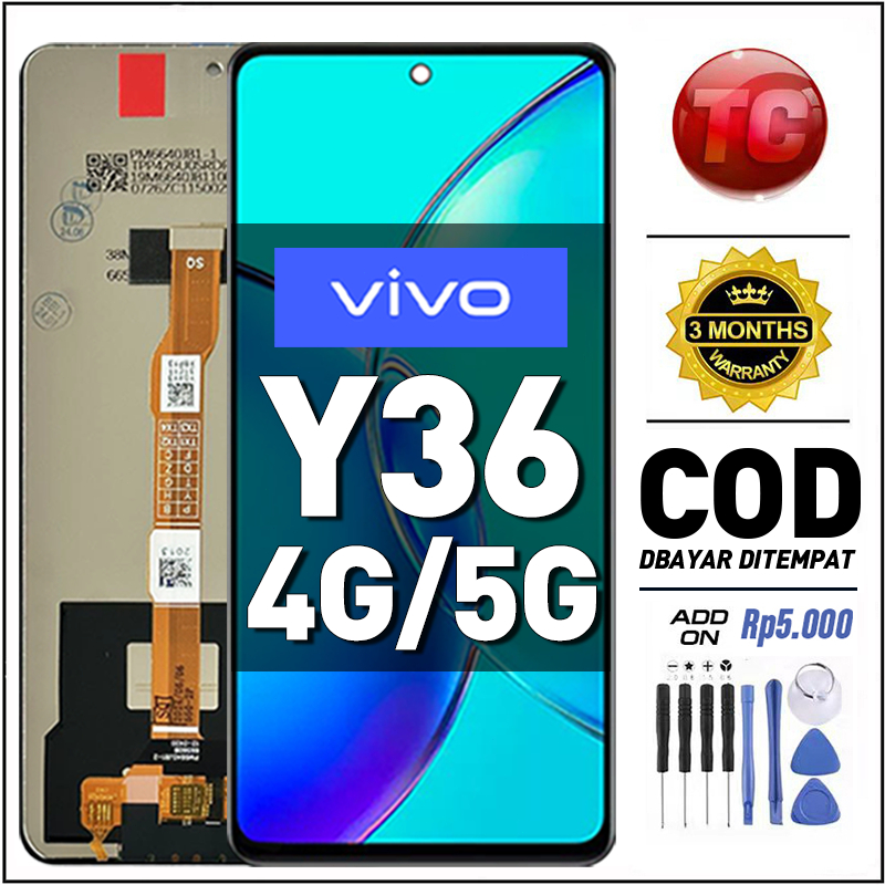 Jual LCD VIVO Y36 4G 5G Original 100% Fullset Asli Ori Touchscreen ...