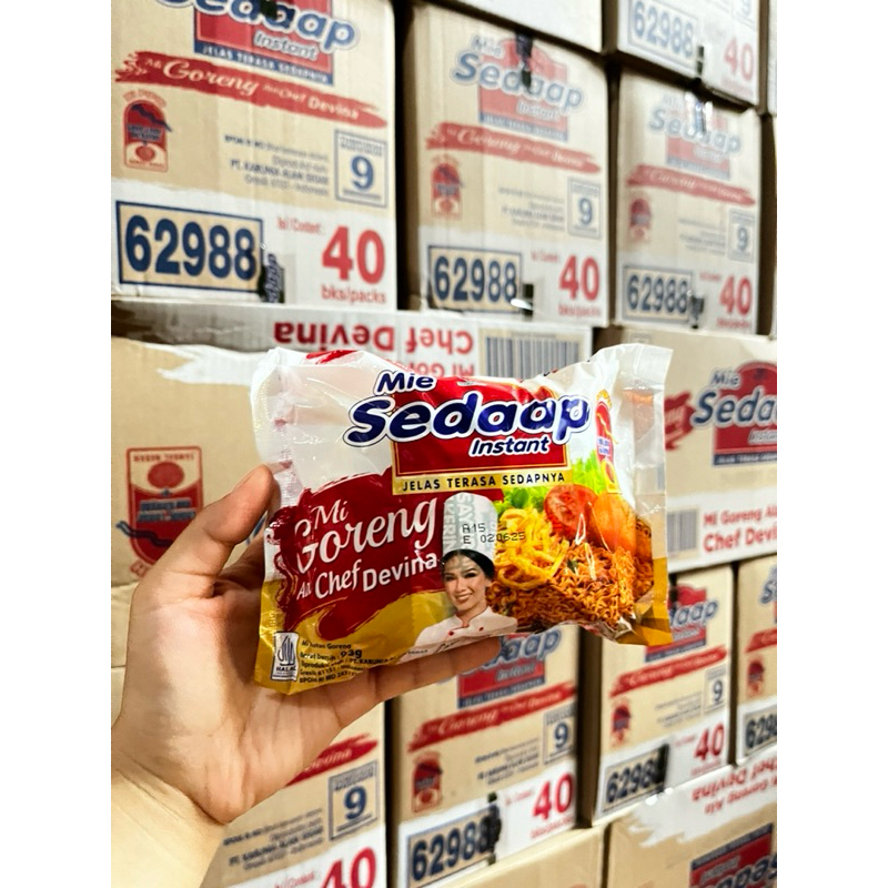 Jual Mie Sedaap Goreng Ala Chef Devina 1 kardus isi 40pcs / Mie Instan ...