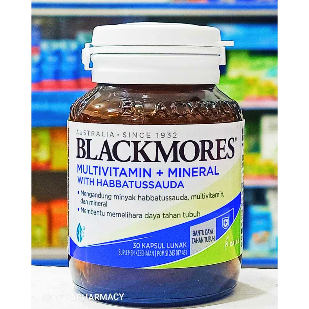 Jual Blackmores Multivitamin + Mineral 𝐖𝐢𝐭𝐡 𝐇𝐚𝐛𝐛𝐚𝐭𝐮𝐬𝐬𝐚𝐮𝐝𝐚 𝟑𝟎 𝐊𝐀𝐏𝐒𝐔𝐋 - Memelihara Daya Tahan ...