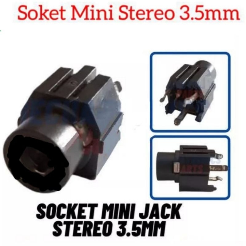 Jual Socket Mini Stereo 3.5mm 3 Pin Jack Aux | Shopee Indonesia