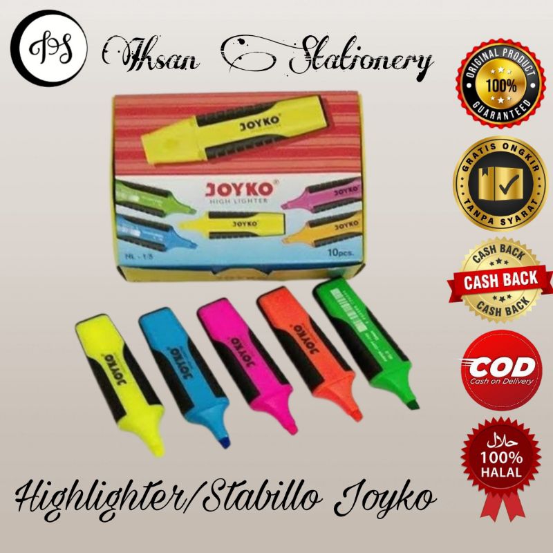 Jual Highlighter/Stabillo Joyko (1 Pcs) | Shopee Indonesia