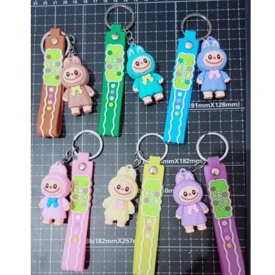 Jual gantungan kunci tali strap labubu kuromi sanrio melodi mickey ...