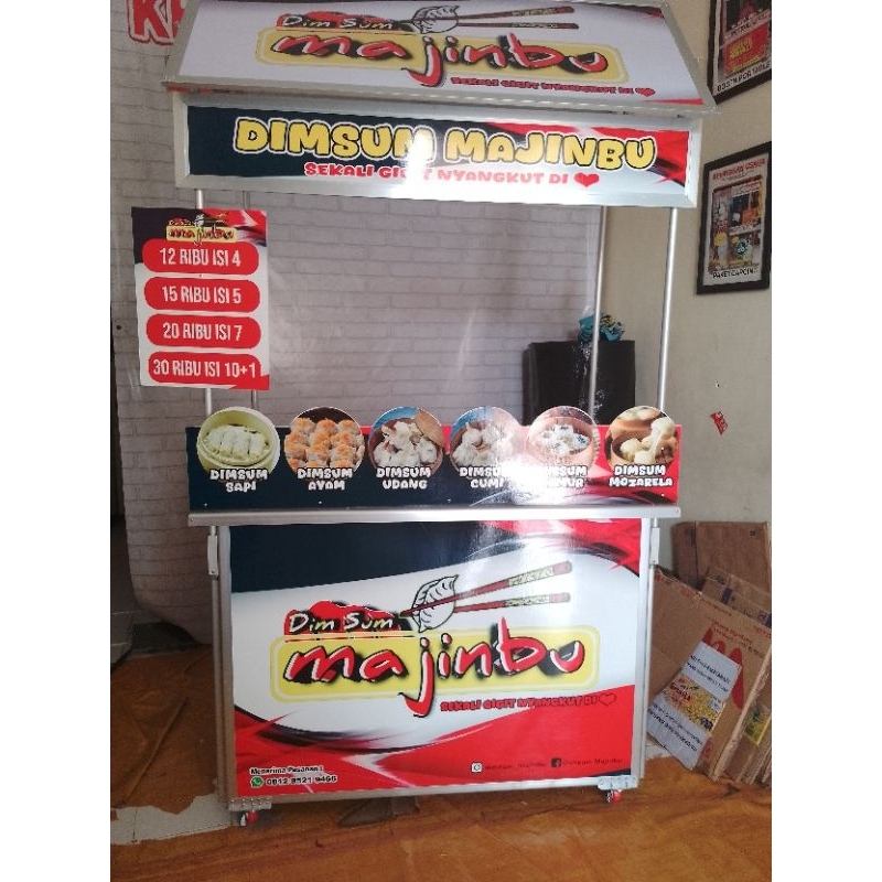 Jual Booth portable Gerobak Lipat berbahan aluminium ukuran 120x60x190 ...