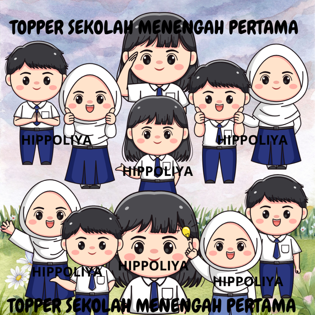 Jual TOPPER SMP / Topper Anak Sekolah / Topper Hiasan Buket dan cake ...