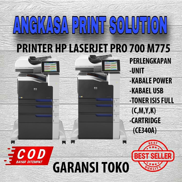 Jual Printer Hp Color Laserjet Pro 700 M775 Mfp Mesin Fotocopy A3 Murah ...