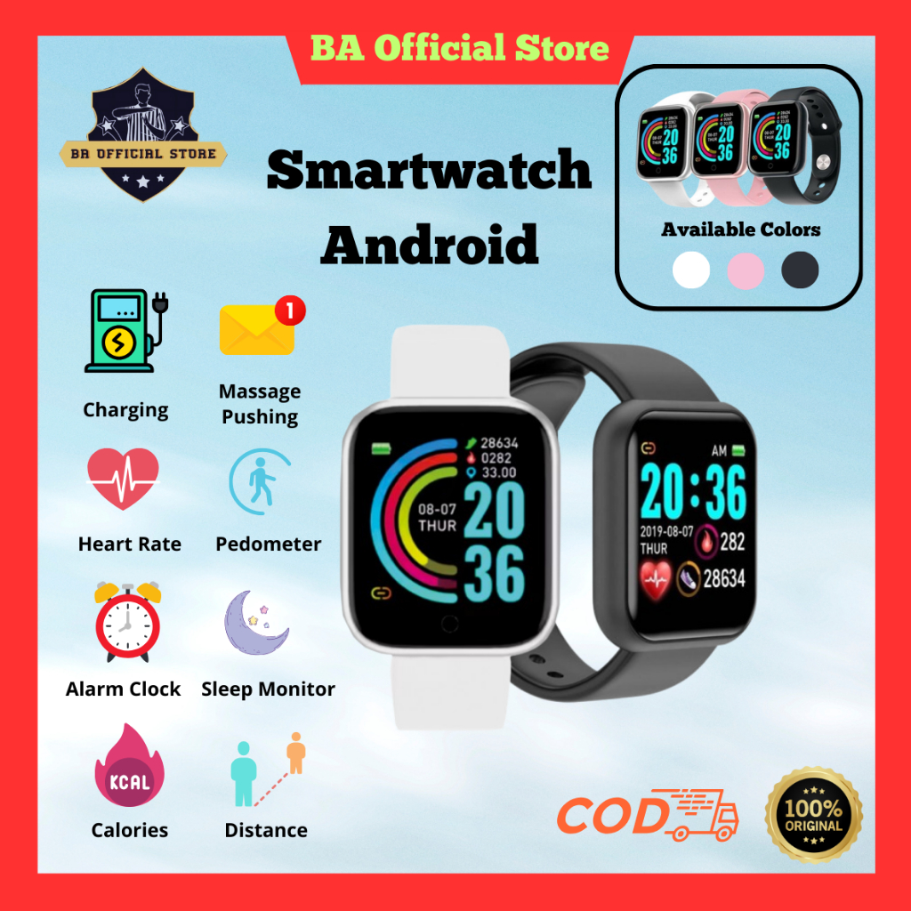 Jual SmartWatch Android Jam Tangan Pintar Pria dan Wanita | Shopee ...