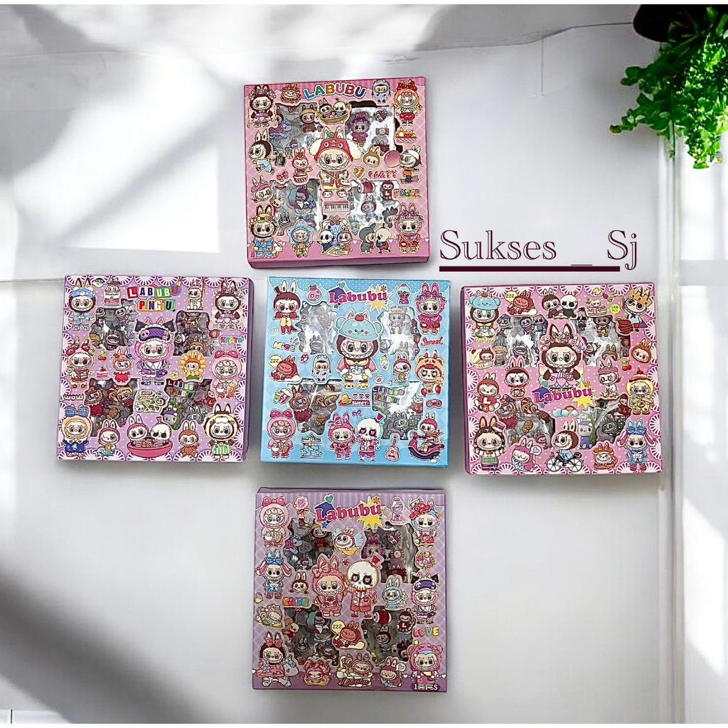 Jual Stiker Labubu Blackpink Box Mainan Anak Sticker DIY tempel ...
