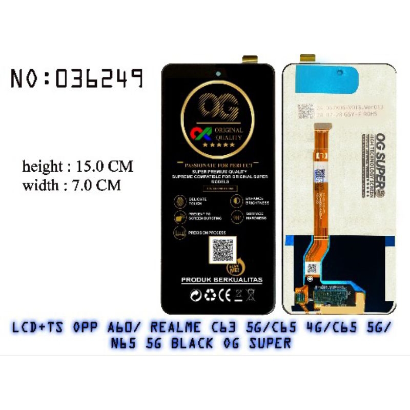 Jual lcd Oppo A60 og super lcd realme c63 5g c65 Realme c65 5g | Shopee Indonesia