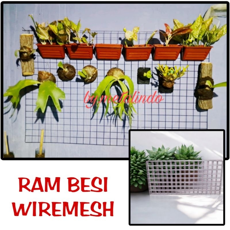 Jual Ram Besi wiremesh Ram Jaring Besi Kawat Jaring Display Serbaguna ...