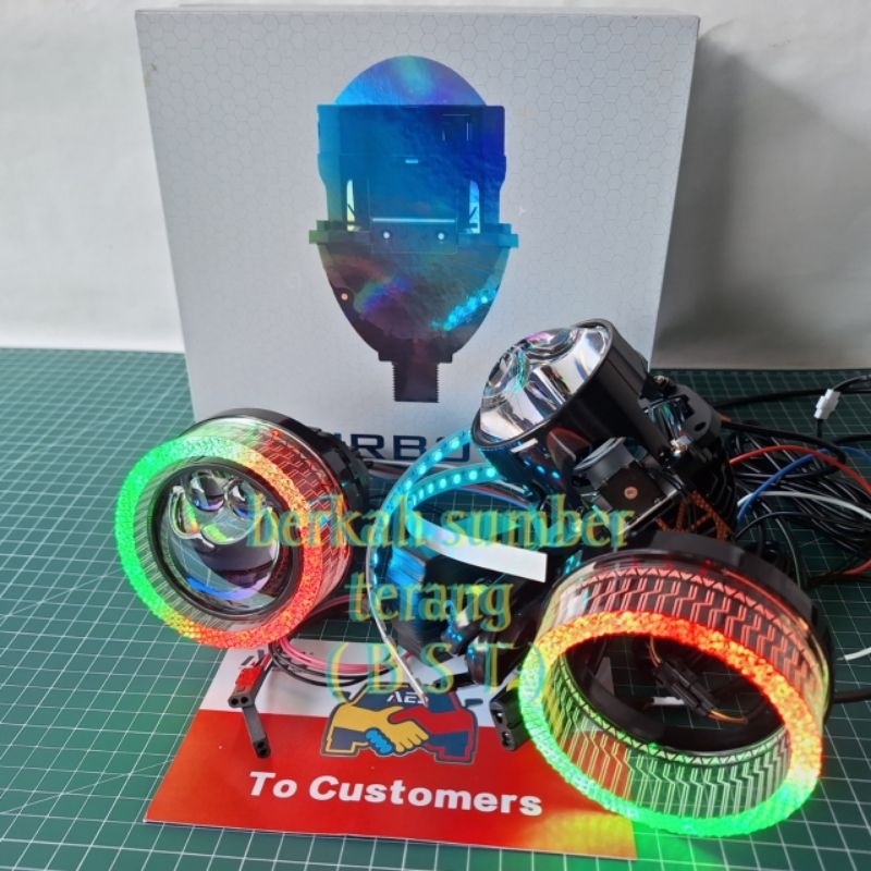 Jual paket lengkap biled aes turbo se double laser 60 watt riley shroud ...