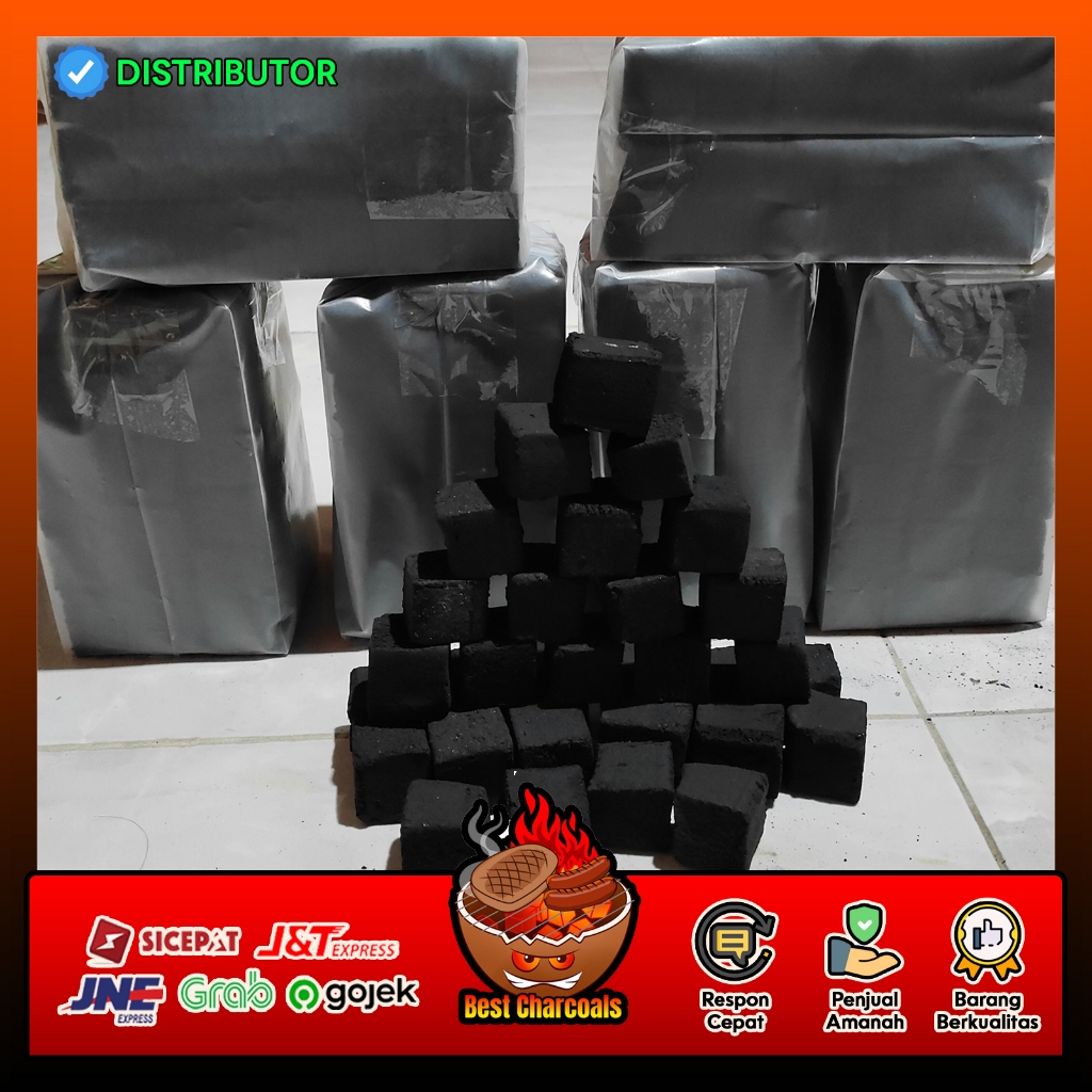 Jual Arang Briket Cube BBQ Premium Food Grade Areng Barbeque Panggang ...