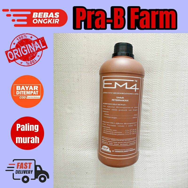 Jual EM4 TERNAK EM4 PETERNAKAN EM4 COKLAT 1 LITER | Shopee Indonesia