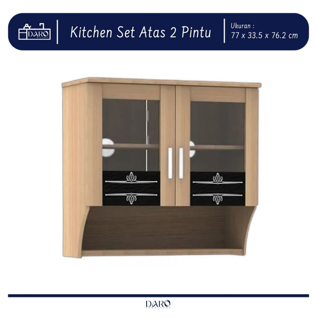 Jual Kitchen Set Lemari Atas Rak Dapur 2 Pintu Murah | Shopee Indonesia