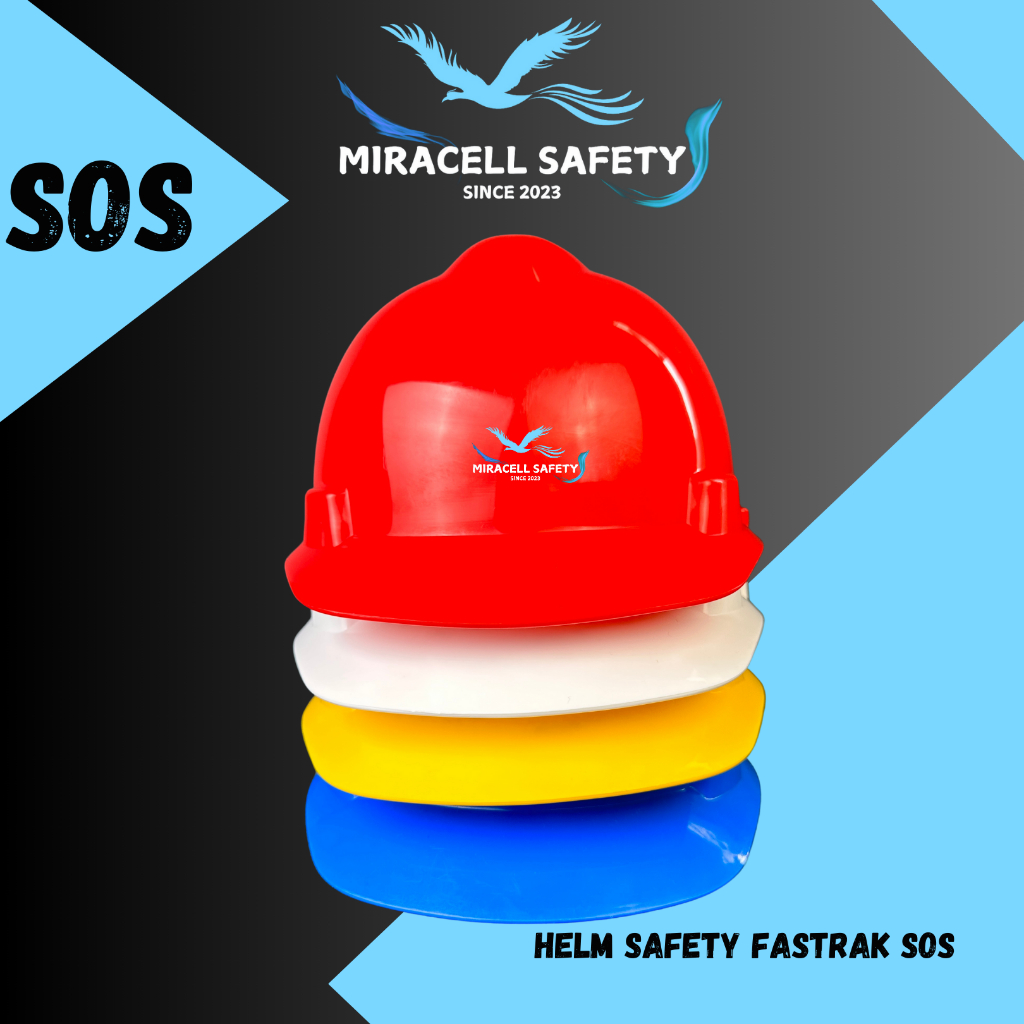 Jual HELM SAFETY SOS FASTRAC + TALI DAGU SOS (KUNING, MERAH, HIJAU ...