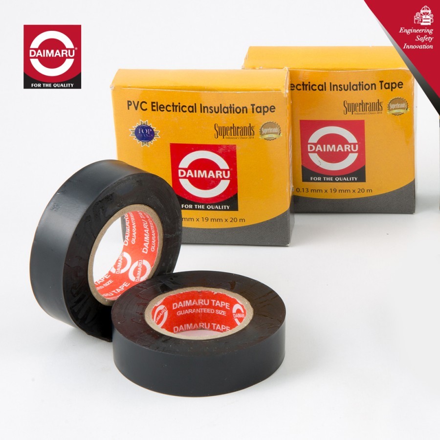 Jual Isolasi Listrik/PVC Electrical Tape 0.13 x 19mm x 20m - Daimaru ...