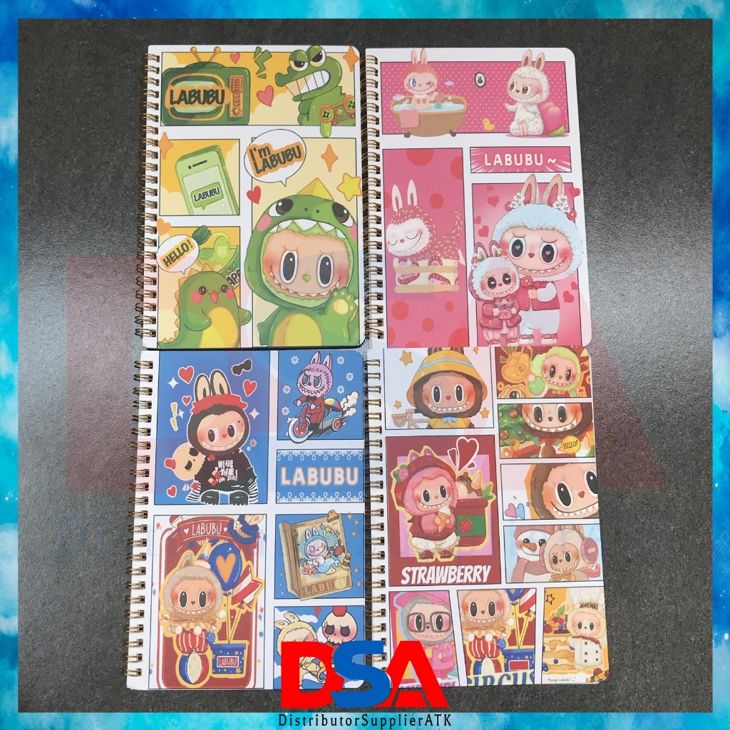 Jual BUKU MOTIF LABUBU CUTE TERBARU BUKU NOTEBOOK UKURAN A5 MOTIF LUCU ...