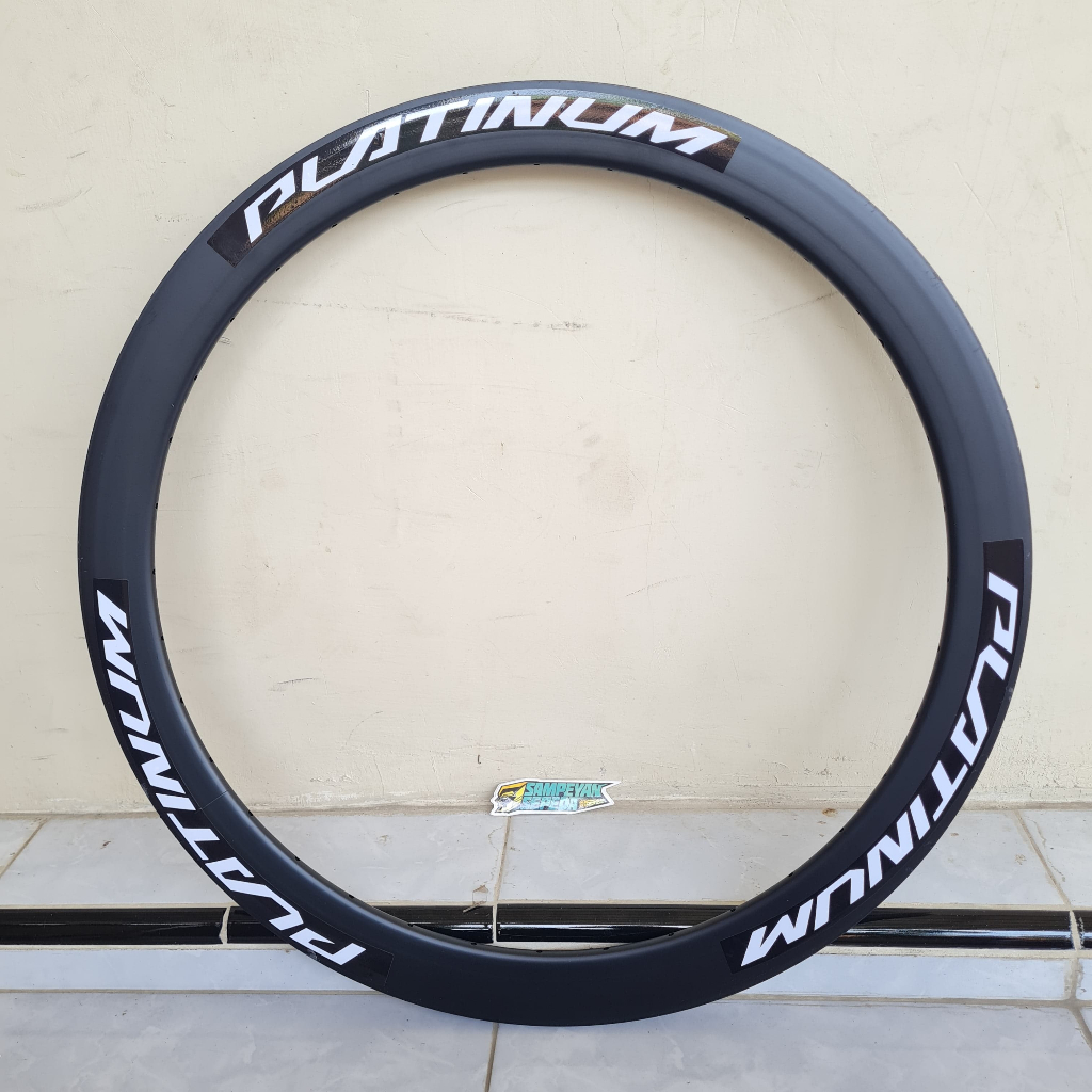 Jual PLATINUM Velg Rim Rims Sepeda 700c 36H CNC Hole Pelek Sepeda Balap ...