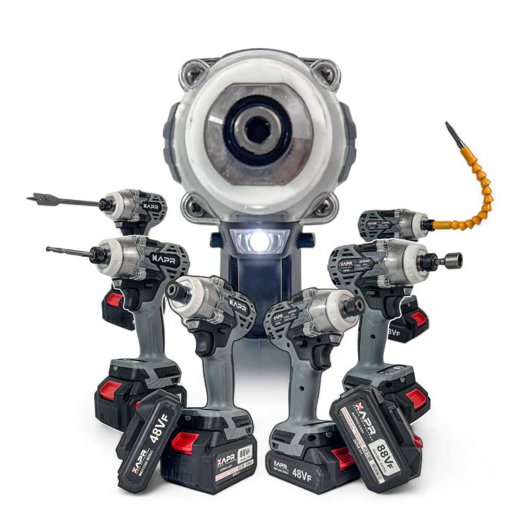 Jual APR raja bor impact driver cordless sekrup AP29PRO 550nm 2baterai ...