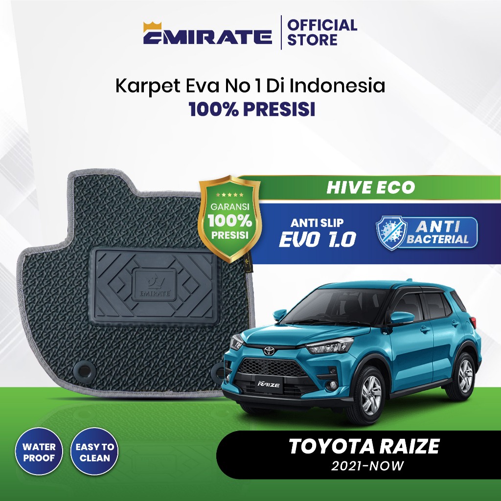Jual EMIRATE Karpet Mobil Toyota Raize (2021-Now) HIVE EVA ECO | Shopee ...