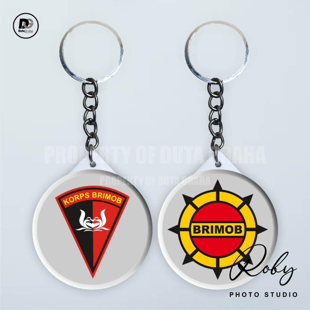 Jual [KEYRING PRESS] KORPS BRIMOB POLRI Gantungan Kunci Keychain ...