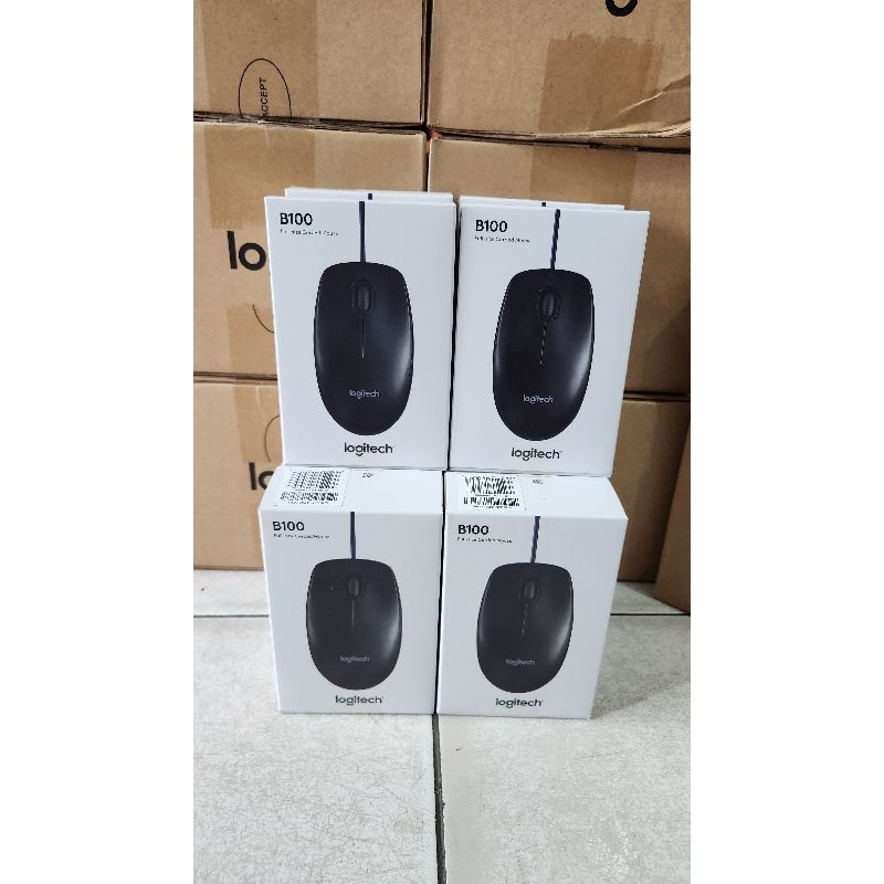 Jual MOUSE LOGITECH B100 USB ORIGINAL RESMI | Shopee Indonesia