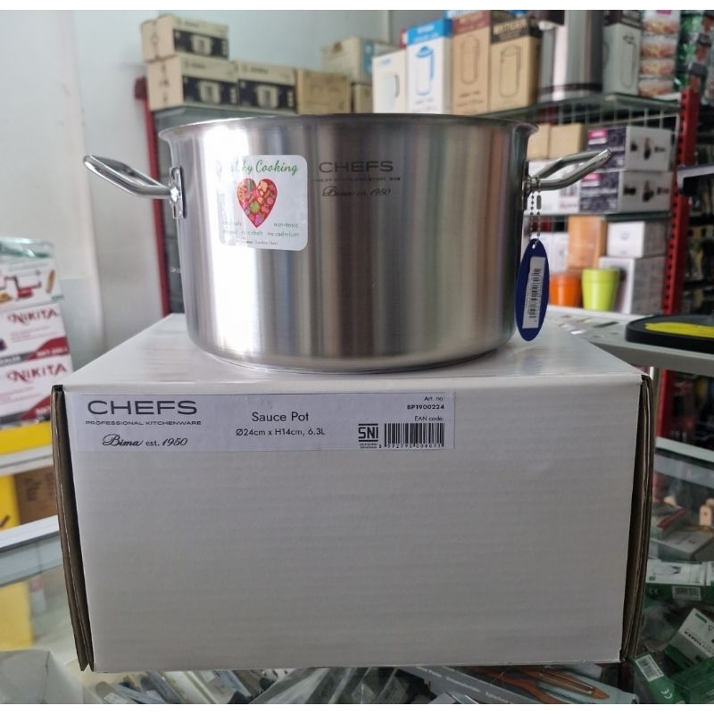 Jual BP1900224 Panci Sauce Pot Bima Chefs D24cm, SUS 304, Body Only ...
