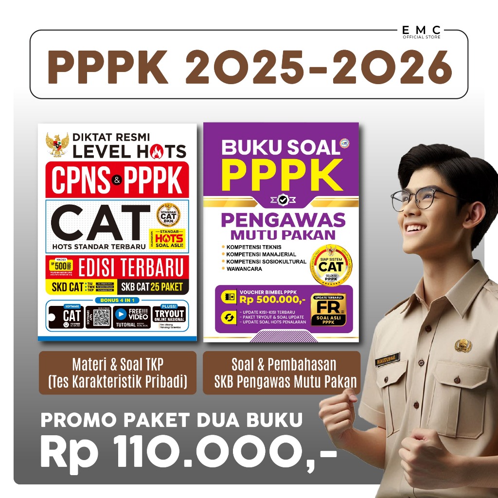 Jual Buku PPPK Formasi Pengawas Mutu Pakan 2025 - 2026 Update kisi - kisi Terbaru Buku Soal dan ...