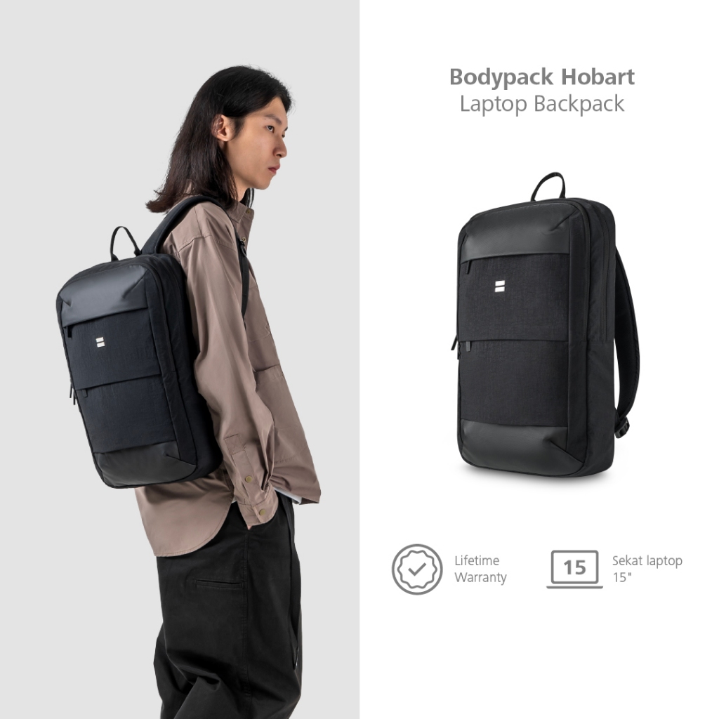 Jual Bodypack Hobart Laptop 15 Inch Bag Tas Ransel Kerja Kuliah Sekolah ...