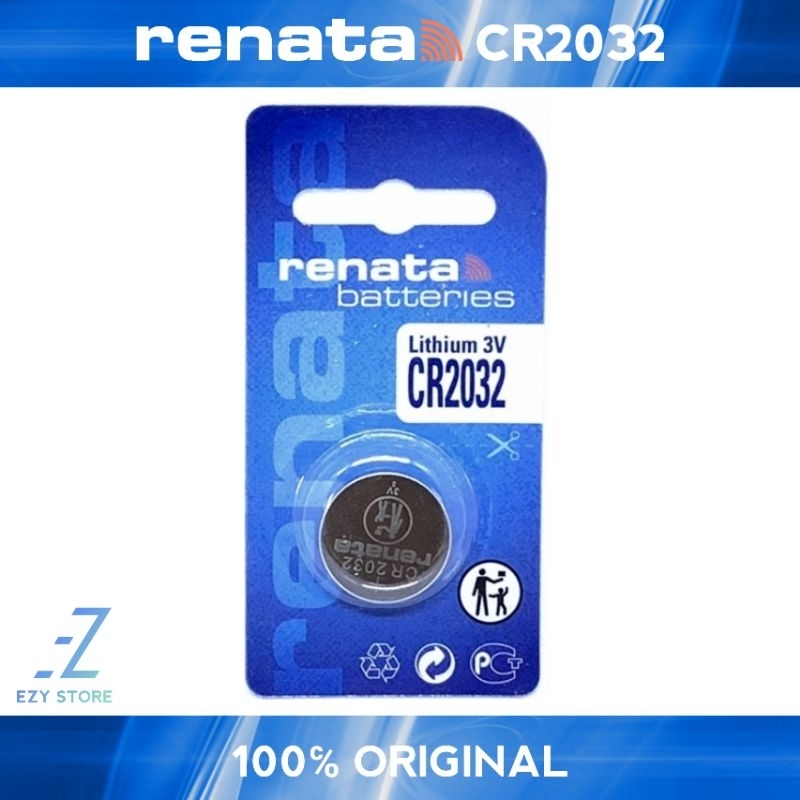 Jual Baterai Renata CR2032 Original Batrai CMOS Komputer CR 2032 Lithium Battery 3V | Shopee ...