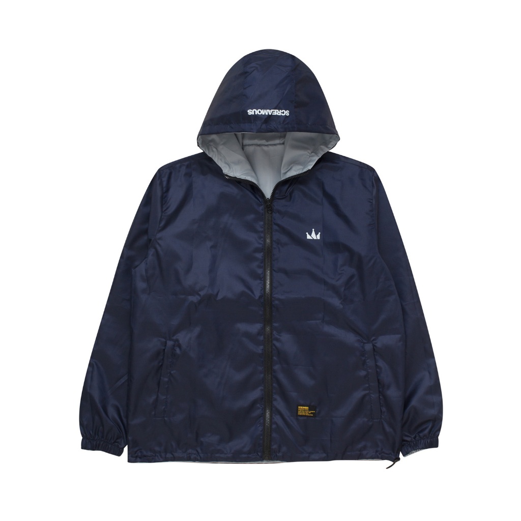 Jual Screamous Reversible Jacket ARILE NAVY - LIGHT GREY | Shopee Indonesia