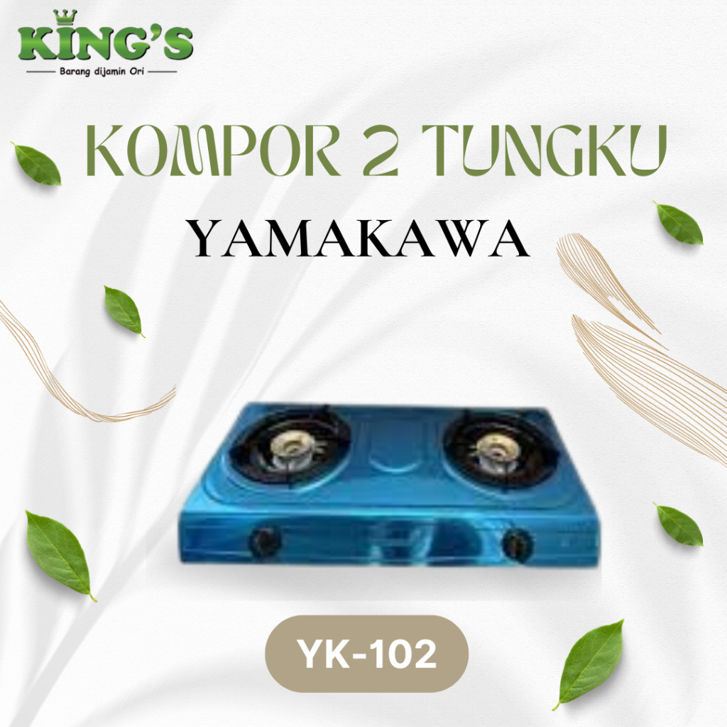 Jual Kompor Gas 2 Tungku Merek Yamakawa Kompor Stainless Steel Kompor ...