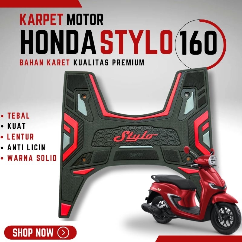 Jual KARPET MOTOR HONDA STYLO 160 | ALAS KAKI HONDA STYLO 160 | PIJAKAN STYLO 160 | AKSESORIS ...