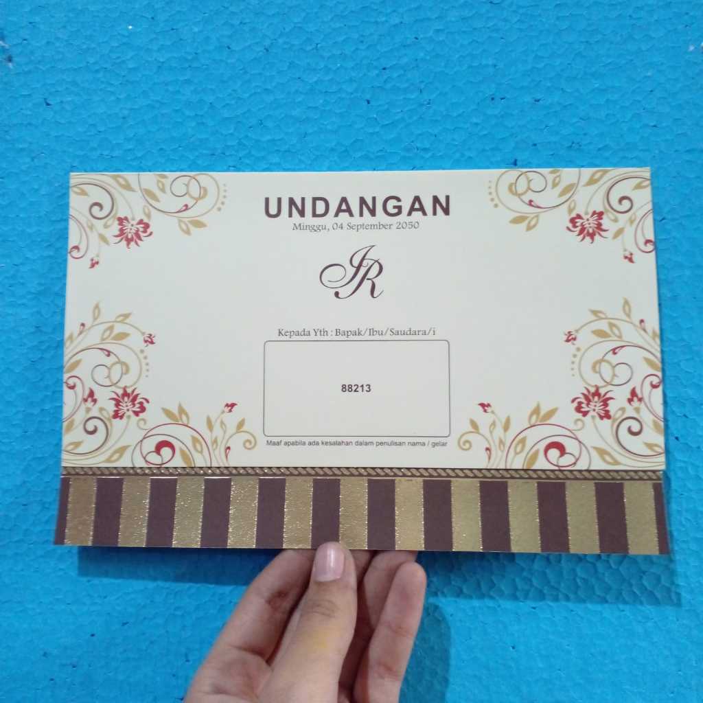 Jual print UNDANGAN NIKAH ERBA 88213 PERNIKAHAN SUNAT SUNATAN KHITAN ...