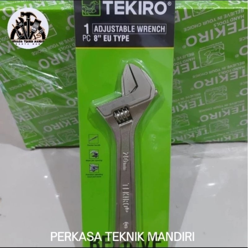 Jual Kunci Inggris Tekiro 8"/ Adjustable Wrench Tekiro 8inchi Tekiro ...