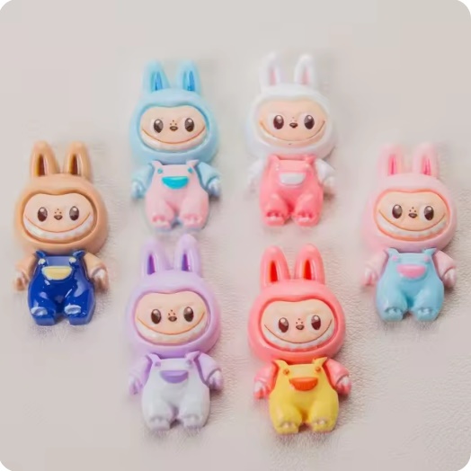 Jual 5 Pcs Clay Labubu Tanpa Lubang Clay Labubu Mix Resin Clay Labubu ...