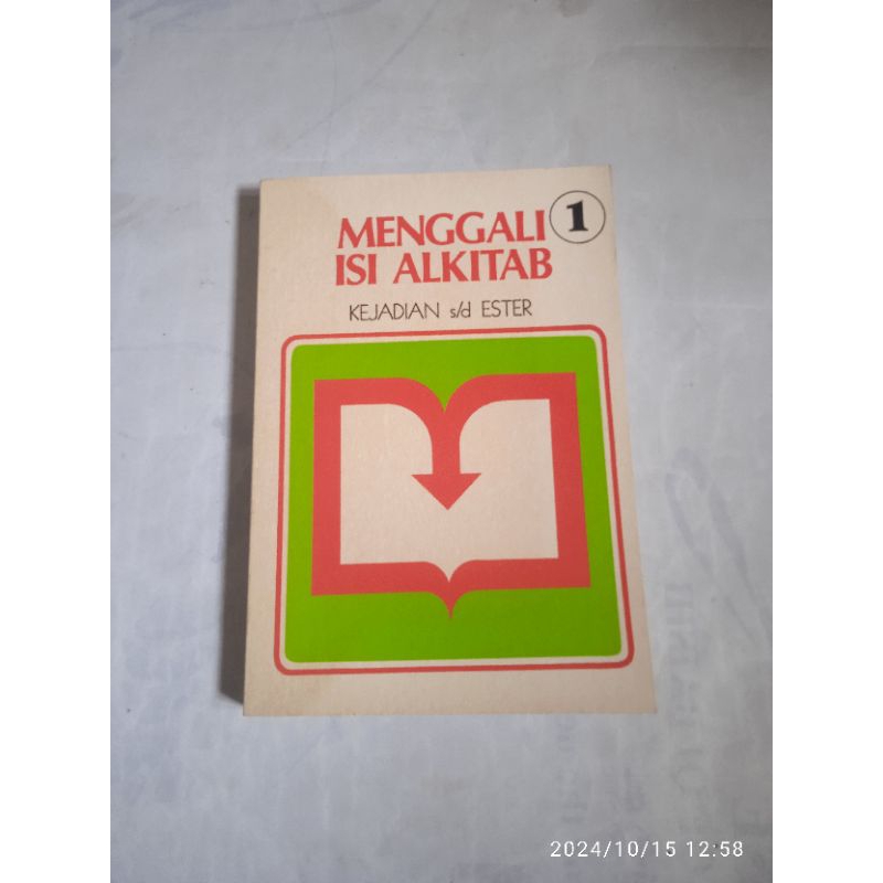 Jual buku menggali isi Alkitab jilid 1 - kejadian s/d Ester | Shopee ...